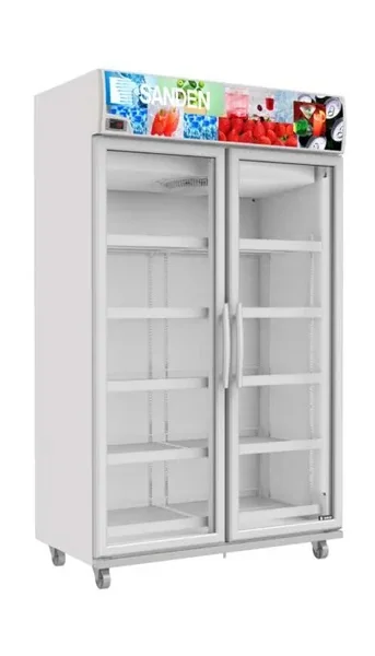 Sanden Intercool Upright Chiller SPM-1200 | 2 Glass Doors, New ...